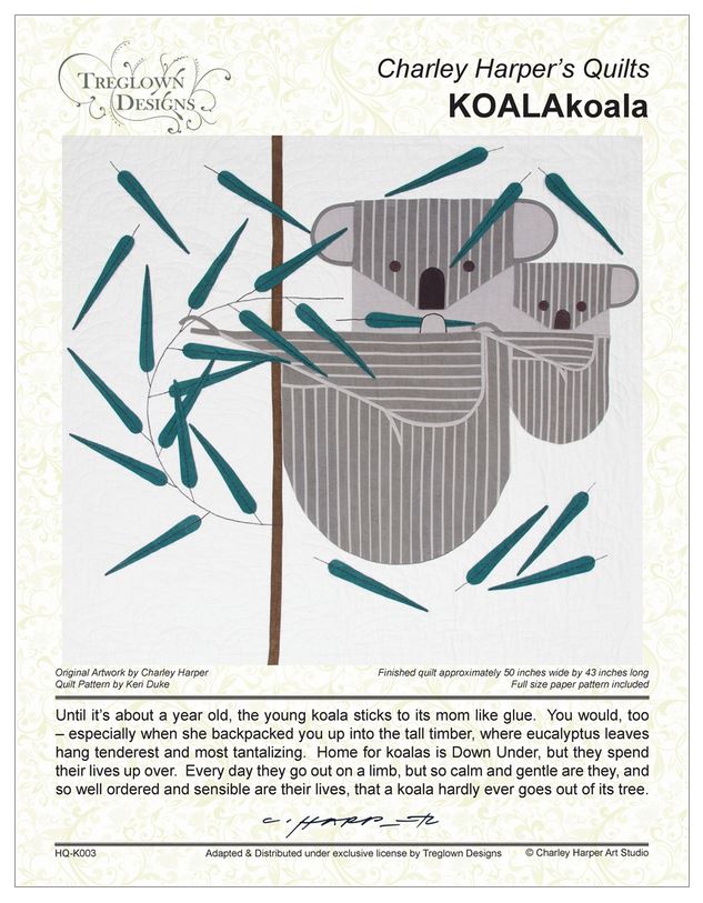 Koala Koala Quilt Pattern - The Charley Harper Gallery
