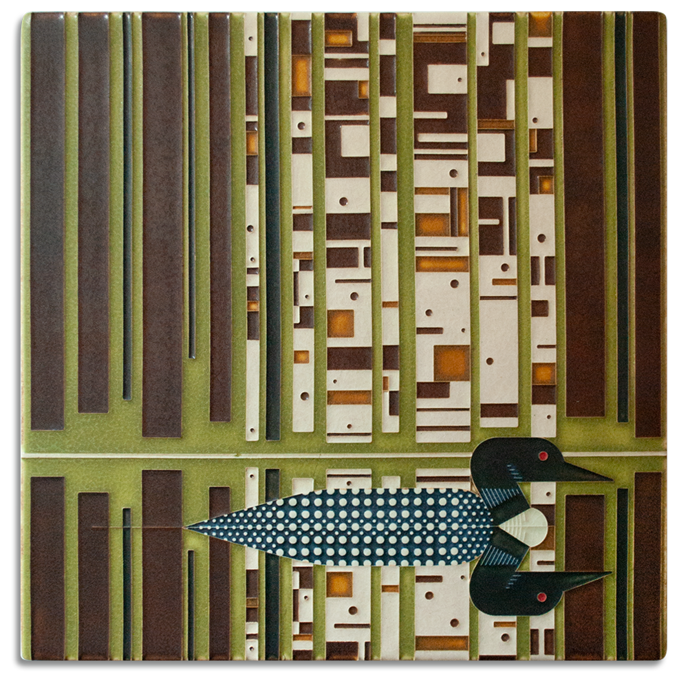 Loonscape Art Tile - The Charley Harper Gallery