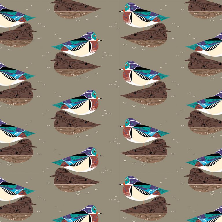 Claire de Loon organic poplin fabric - The Charley Harper Gallery