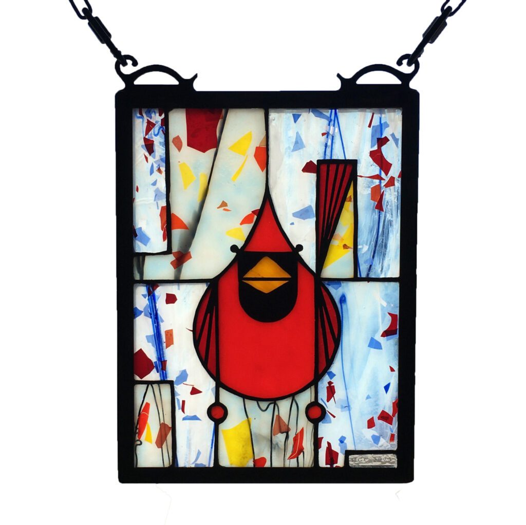 Stained Glass Cardinal LVIII - The Charley Harper Gallery