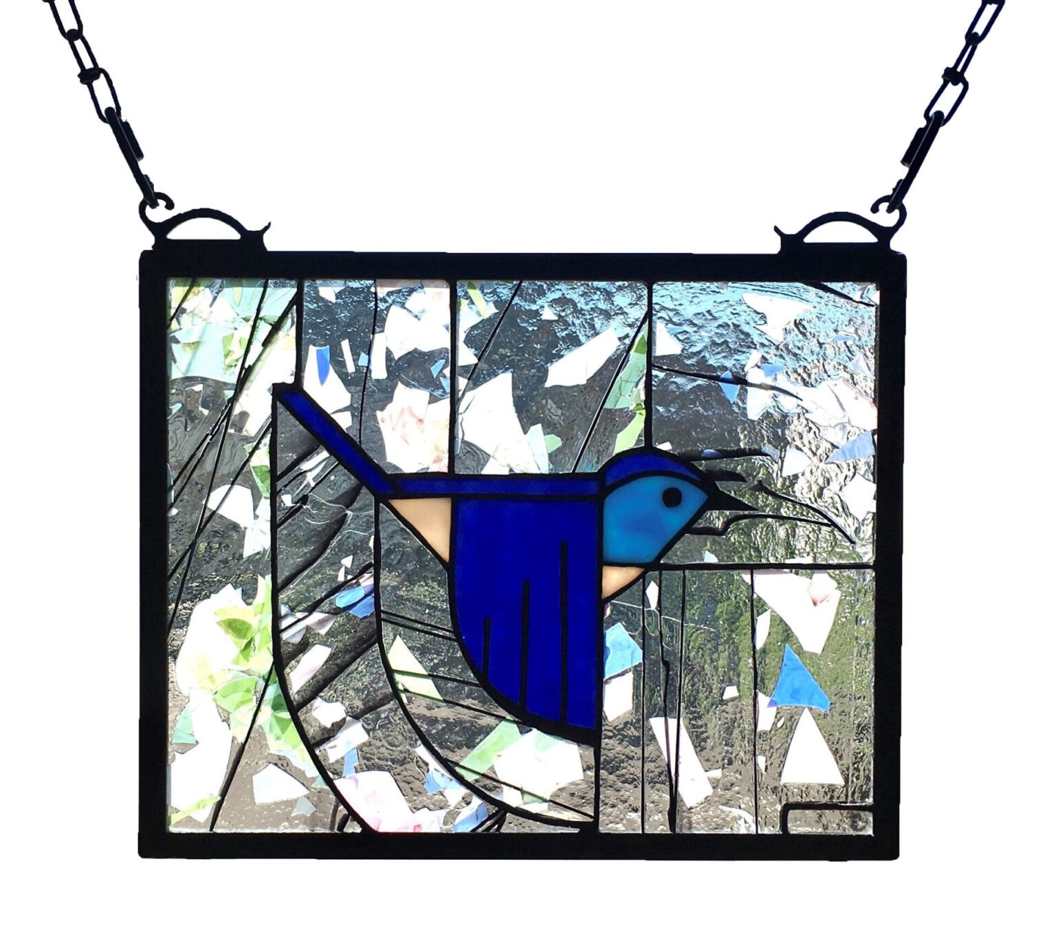 Stained Glass Mountain Bluebird XIV - The Charley Harper Gallery